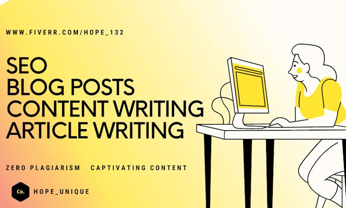 Write engaging seo blog post, article and content writing by Hope_132 ...