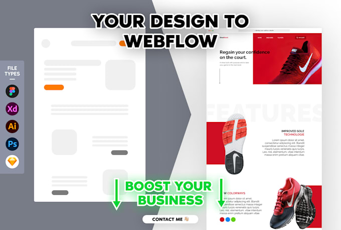 Convert sketch, xd, psd, figma to webflow website design by Iliasabd ... Convert sketch, xd, psd, figma to webflow website design by Iliasabd ...