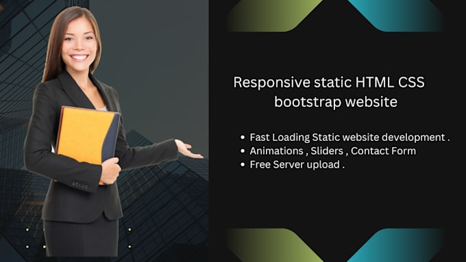Develop static html css bootstrap responsive website by Iqrajabeen897 ... Develop static html css bootstrap responsive website by Iqrajabeen897 ...