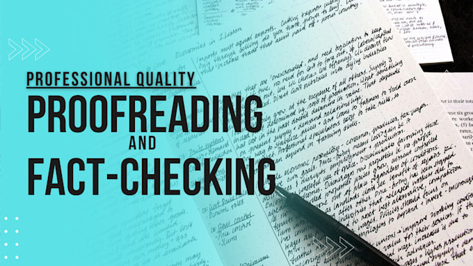 Proofread and fact check with precision by Qnservices | Fiverr