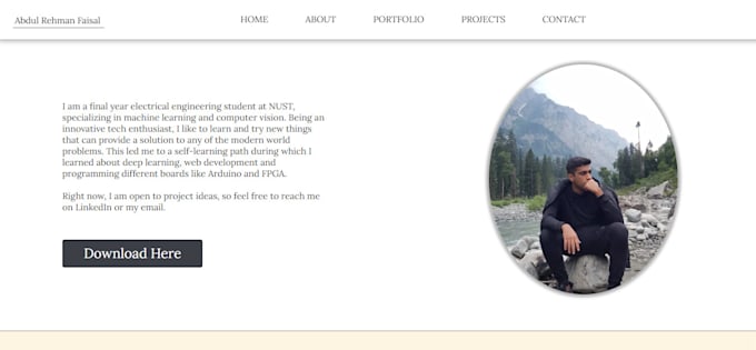 Create perfect portfolio website by Rouhanfaisal | Fiverr