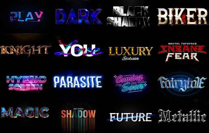 Make text logo , word art in many styles and effects by Krey_design ...