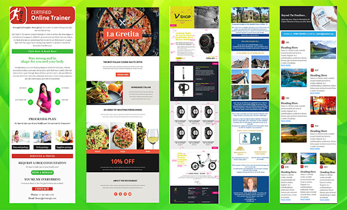 Design responsive email template and newsletter template by Nazmul764 ...