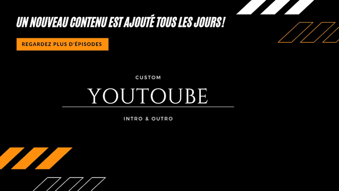 Create a unique youtube intro and outro video for you by Gomina31 | Fiverr