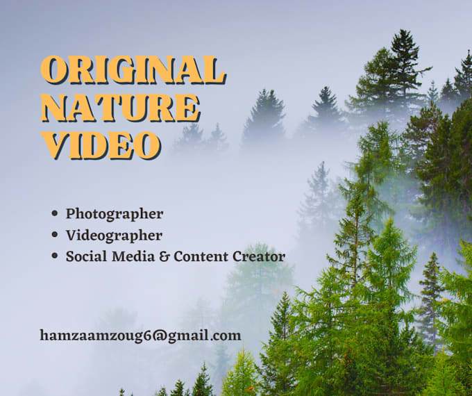 Film real nature video with original sound by Kinzo369 | Fiverr