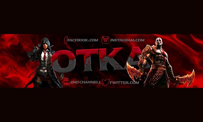 Make you an awesome youtube channel art banner and logo by ...