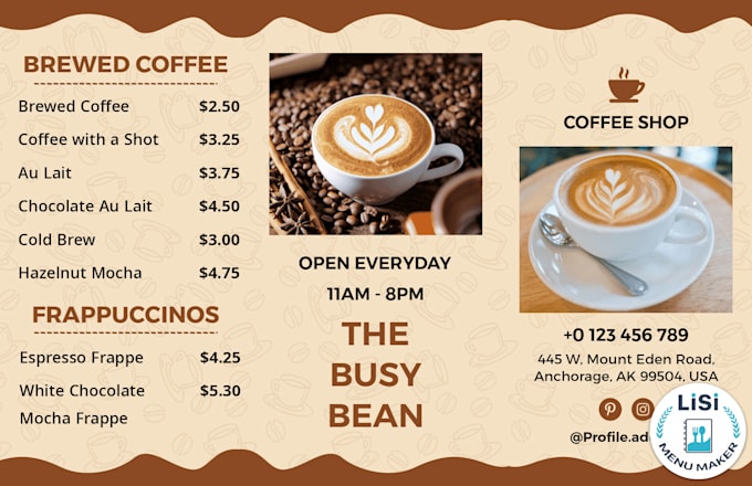 Make professional restaurant or hotel menus, cards by Sam_taha | Fiverr