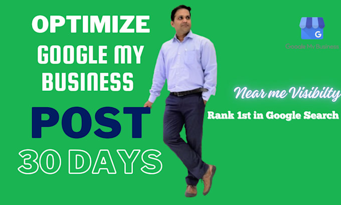 Do 30 day optimized gmb posting with geotagged image for local business ...