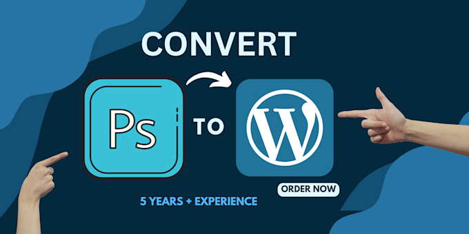 Convert psd to wordpress website using elementor by Ahmadraza011 | Fiverr