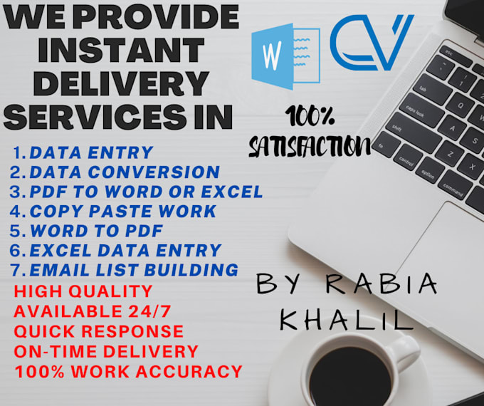 Do any data entry, copy paste,typing work with accuracy by ...