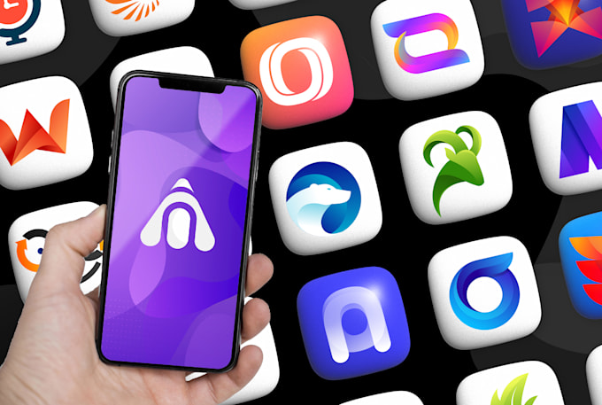 Design modern app icon logo for ios and android by Romy_leo | Fiverr