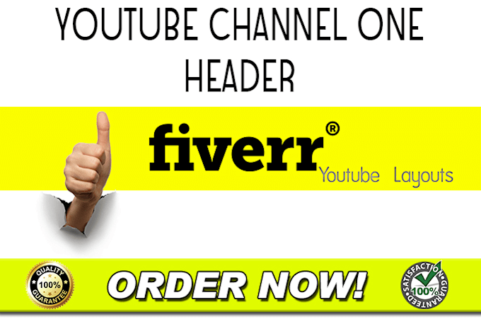 Create an amazing hd youtube channel header banner by Goldservice | Fiverr
