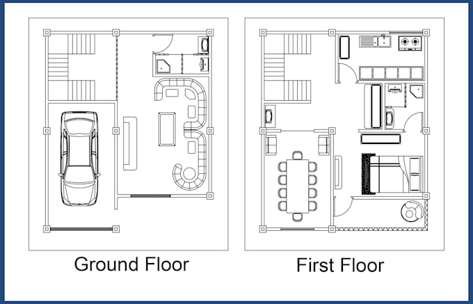 Do your desired architectural 2d design by Iamjobaer | Fiverr