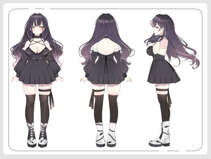 Draw and rig your character anime, furry, nfsw, nsfw, vtuber model by ...