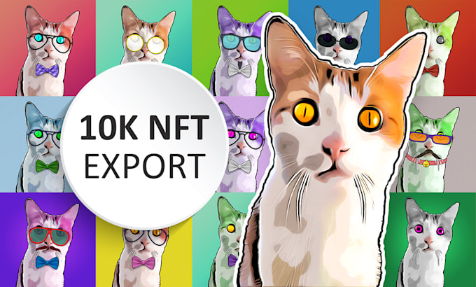 Combine and export your trait layers in 10,000 nft variations with rarity by Ck_nft_art | Fiverr