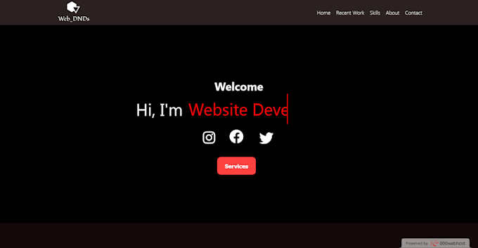 Create A Professional Resume Portfolio Cv Website With Html Css By Web Dnds Fiverr