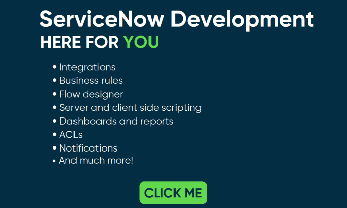Carry out any work required on your servicenow instance by Asim2462 ... Carry out any work required on your servicenow instance by Asim2462 ...