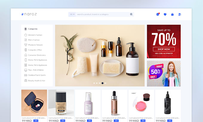 Design Your Web Mobile App Ux And Ui Wireframe Prototype By Issamiddine