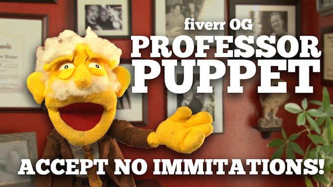Make you a custom video with professor puppet by Professorpuppet | Fiverr