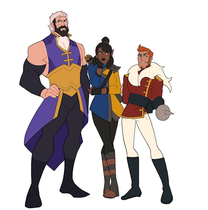 Draw any character in any situation by Redran6er | Fiverr