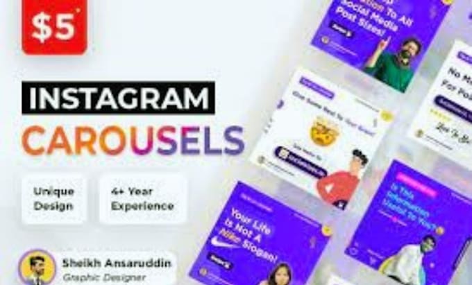 Design instagram carousel posts and custom infographics instagram by ...