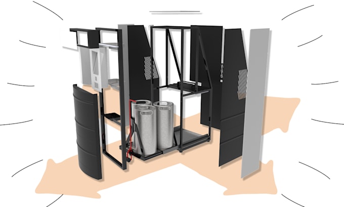 Design, 3d model and render your products or ideas by Kennethrw | Fiverr