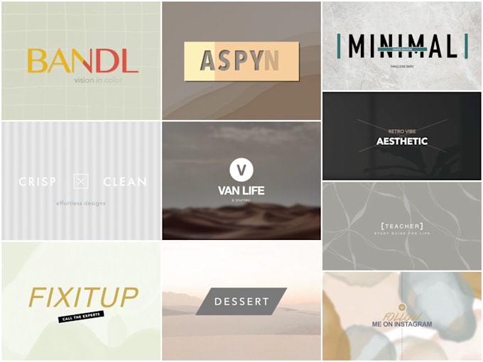 Create a modern and aesthetic custom intro for you by Sunshine15 | Fiverr