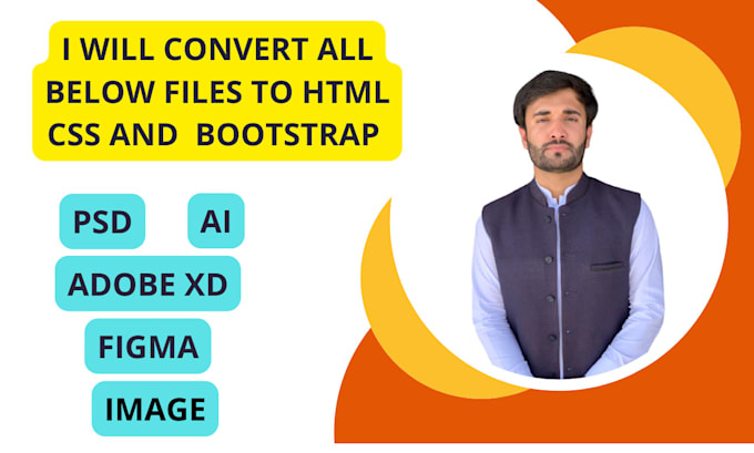 Convert Adobe Xd File To Html5 Css3 Bootstrap And Javascript By