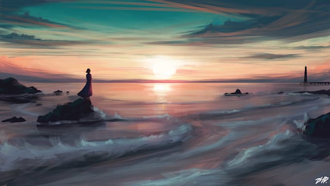 Draw environment landscape art, background, or any illustration by ...
