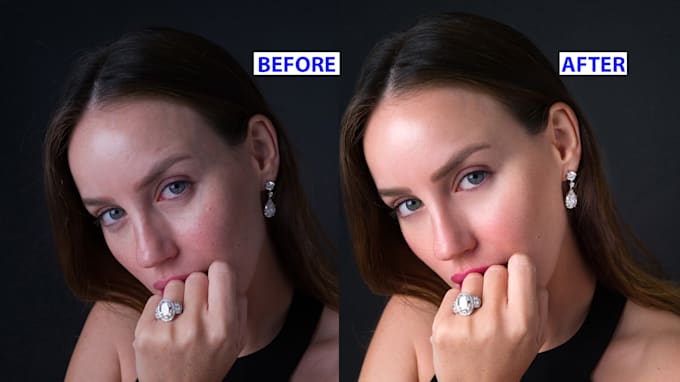 Model photo retouching jewelry editing color correction professionally ...