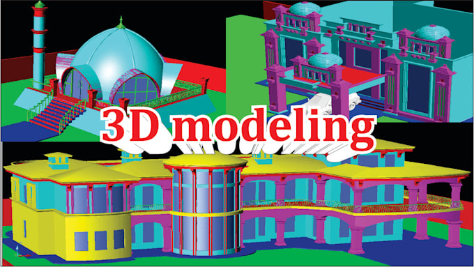 Design 3d cad modeling interior and exterior without render by ...