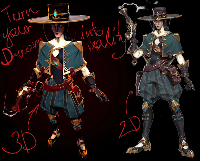 Create stylized 3d game ready characters by Vasyl_marchuk | Fiverr