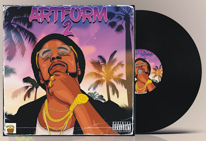 Draw cartoon hip hop album cover art by Faisalkhitab | Fiverr