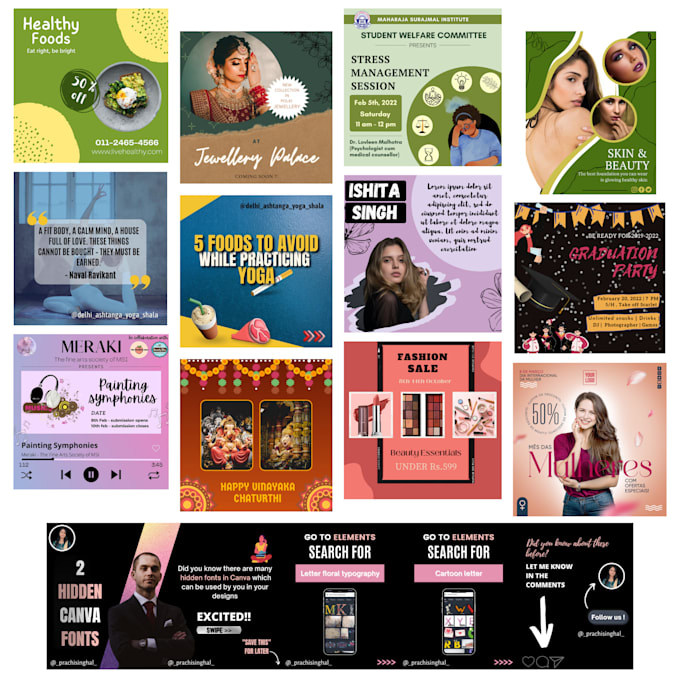 Design elegant and appealing social media posts by Prachisingh788 | Fiverr