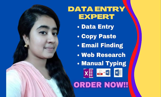 Do perfect data entry web research and copy paste work by Arrubaiya | Fiverr