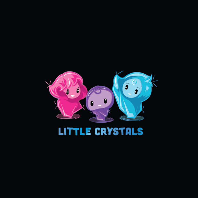 Do amazing classic sweet nice little crystals baby brand logo in 1 day ...