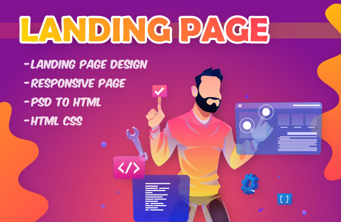 Do Responsive Web Landing Page Designs By Sheharyarsaeed Fiverr