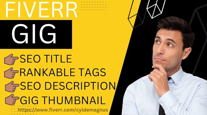 Create a fiverr gig, title, tags, description, and thumbnail by ...