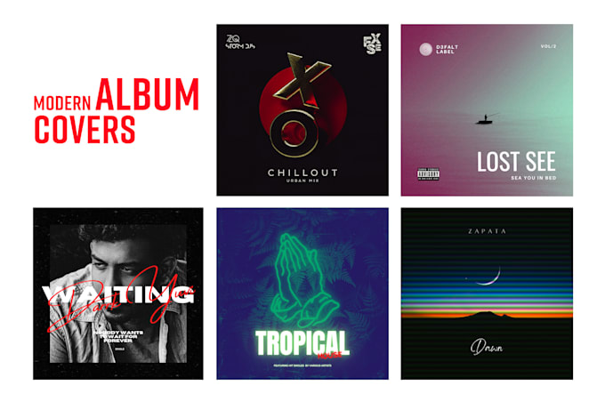 Do a modern album cover by Moonlightdarrk | Fiverr