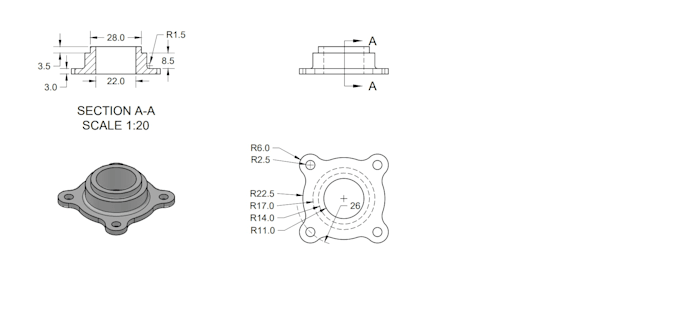 Do assignments for autocad, 2d and 3d, cad drawing by Mervsss | Fiverr