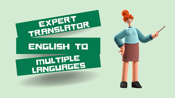Translate english to multiple languages by Jojoaftab | Fiverr