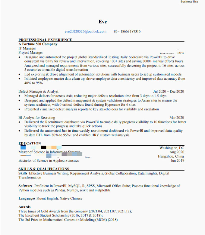 Help you proofread resumes or cover letters and gain insights from ...