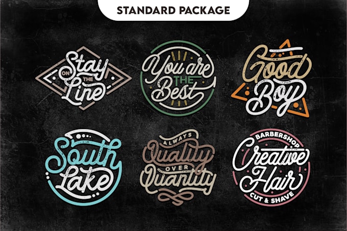 Create logo vintage retro monoline typography style by Dwikiyosi | Fiverr