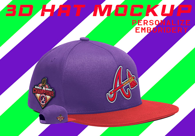 Create 3d mockups and 2d tech pack of hat, cap, t shirt by Yumna_zaidi ...