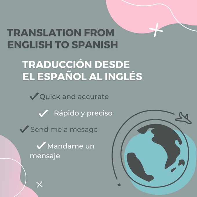Translate english to spanish or vice versa by Andrelopez99 | Fiverr