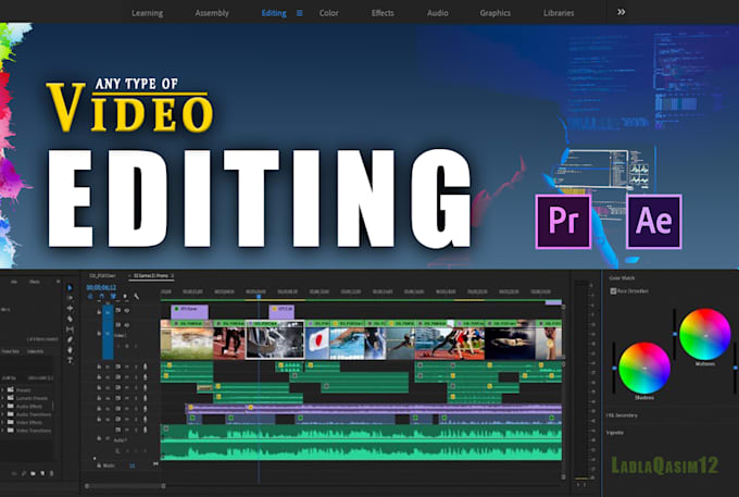 Do professional video editing urgently by Ladlaqasimali | Fiverr