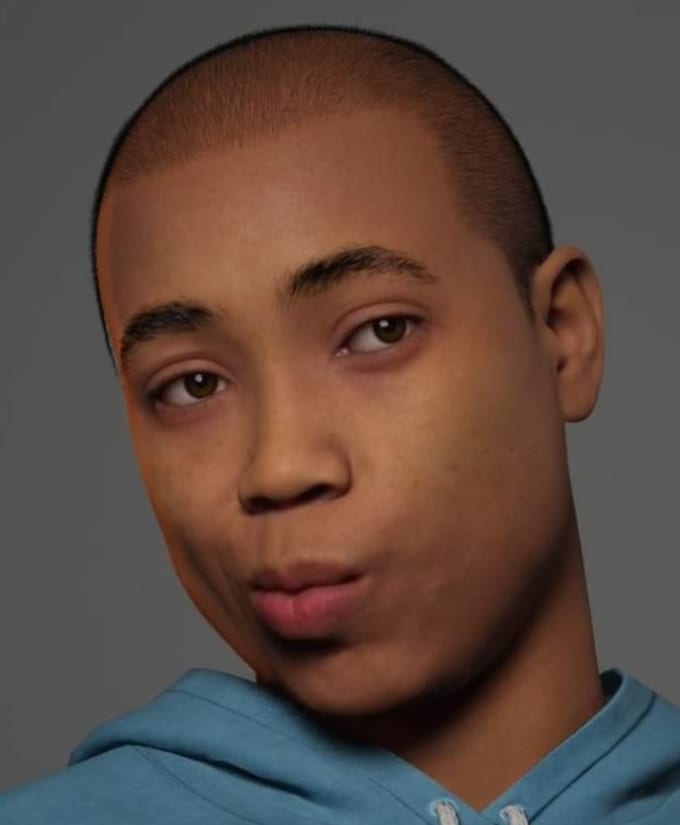 Create 3d metahuman,3d realistic head,3d realistic human character with ...
