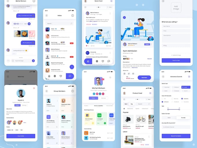 Do visual appeal mobile app ui ux design and logo making by Devello ...
