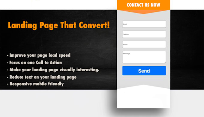 Build a stunning responsive landing page that converts by Liran_media | Fiverr