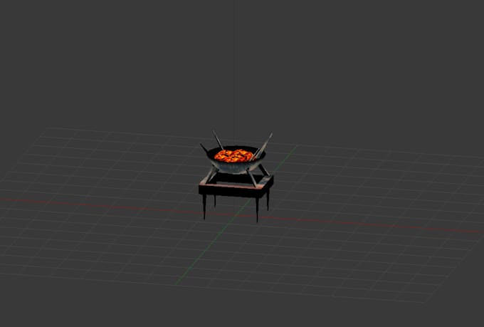 Going to present this model of a cauldron of fire by Sebastianapo462 ...